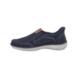 Josef Seibel Herren Slipper "Josef Seibel Slipper Leder/Textil", Gr. 45nachtblau, Leder, Textil, Schuhe