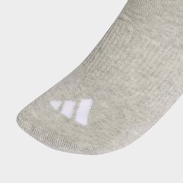 Damen Funktionssocken "3-STREIFEN SPORTSWEAR D&Auml;MPFENDE HALBHOHE, 3 PAAR", adidas Performance, Gr. Smedium grau heather, wei&szlig;, schwarz, Obermaterial: