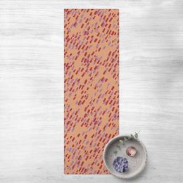 Bilderwelten Kork-Teppich Illustration violett Korkmatte - Dicker Borstenpinsel Westerwald - Deko Wohnzimmer Schlafzimmer