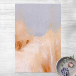 Bilderwelten Kork-Teppich Abstrakt beige Strand Korkmatte - Meeresblick durch D&uuml;nengras - D&uuml;nen Wohnzimmer Schlafzimmer