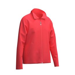 TRIGEMA Damen Sweatjacke "TRIGEMA Jacke mit funkelnden Strass-Steinen", rot, Gr. L, Sweatware, 55% Polyester, 45% Baumwolle, Sweatjacken