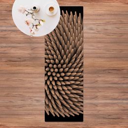 Bilderwelten Kork-Teppich Motiv schwarz weiss Korkmatte - Hypnosis - Deko Wohnzimmer Schlafzimmer