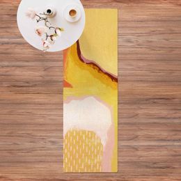 Bilderwelten Kork-Teppich Abstrakt gelb originell Korkmatte - Geschmolzenes Sonnenlicht - Deko Wohnzimmer Schlafzimmer
