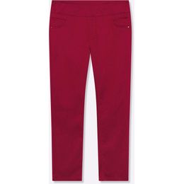 Casual Looks Damen Schlupfhose, rot, Gr. 22, unifarben, 65% Baumwolle, 33% Polyester, 2% Elasthan, Hosen