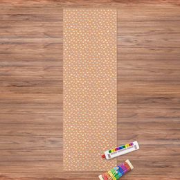 Bilderwelten Kork-Teppich Illustration pastell Korkmatte - Gezeichnete Pastellherzen - Herz Kinderzimmer Baby M&auml;dchen Jungen