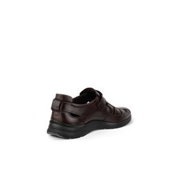Ecco Herren Klettschuh "Irving Fisherman Sandale", Gr. 49, braun, Leder, unifarben, Basic, Schuhe, Sneaker mit seitlichen &Ouml;ffnungen f&uuml;r optimale