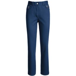 Casual Looks Damen 5-Pocket-Jeans, blau, Gr. 195, unifarben, 98% Baumwolle, 2% Elasthan, Jeans