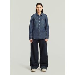 G-Star Raw G-STAR Damen Langarmshirt "Slim Western Hemd"antique faded hurricane, Gr. S, Obermaterial: 100% Baumwolle, Shirts