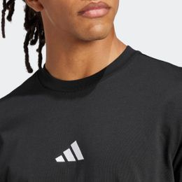 Herren T-Shirt "ESSENTIALS SMALL LOGO SINGLE JERSEY", schwarz-wei&szlig;, Gr. XXXL, adidas Sportswear, Obermaterial: 100% Baumwolle, Shirts, sportliches