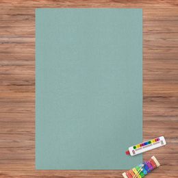 Bilderwelten Kork-Teppich Unifarben t&uuml;rkis Korkmatte - Pastellt&uuml;rkis - Deko Wohnzimmer Schlafzimmer