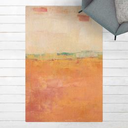Bilderwelten Kork-Teppich Abstrakt orange Natur Korkmatte - Oase in der W&uuml;ste - W&uuml;ste Wohnzimmer Schlafzimmer