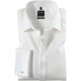 OLYMP Herren Businesshemd "Luxor modern fit", beige, Gr. 40, Web, Obermaterial: 100% Baumwolle, Hemden