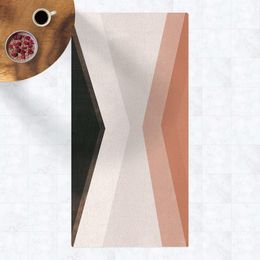 Bilderwelten Kork-Teppich Abstrakt rosa originell Korkmatte - Zufallswinkel - Deko Wohnzimmer Schlafzimmer