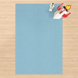 Bilderwelten Kork-Teppich Unifarben blau Korkmatte - Pastellblau - Deko Wohnzimmer Schlafzimmer