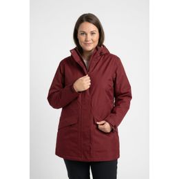 Maier Sports Damen Allwetterjacke "Da-Jacke mTEX Brocken Long W", rot, Gr. 36, Web, Obermaterial: 100% Polyester, Jacken, mit Kapuze,