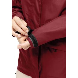 Maier Sports Damen Allwetterjacke "Da-Jacke mTEX Brocken Long W", rot, Gr. 46, Web, Obermaterial: 100% Polyester, Jacken, mit Kapuze,