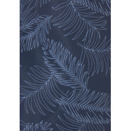 Bruno Banani Herren Badeshorts, blau, Gr. S, bedruckt, Recycling-Polyester, Badehosen, mit floralem Design