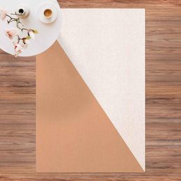 Bilderwelten Kork-Teppich Unifarben weiss Korkmatte - Einfaches Wei&szlig;es Dreieck - Geometrisch Wohnzimmer Schlafzimmer