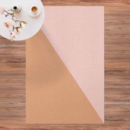 Bilderwelten Kork-Teppich Unifarben rosa Korkmatte - Einfaches Rosanes Dreieck - Geometrisch Wohnzimmer Schlafzimmer
