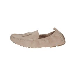 Peter Kaiser Damen Mokassin "Peter Kaiser Mokassin Veloursleder", Gr. 37, beige, Veloursleder, Schuhe