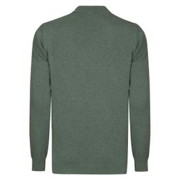 FELIX HARDY Herren Polokragenpullover "Pullover mit Polokragen - knopflos"gr&uuml;n, Gr. XL, 100% Baumwolle, Pullover