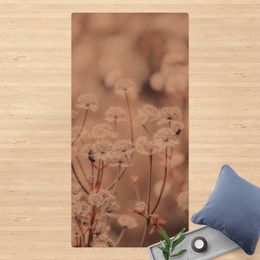 Bilderwelten Kork-Teppich Tropisch braun Korkmatte - Federleichte Wildblumen - Gr&auml;ser Wohnzimmer Schlafzimmer