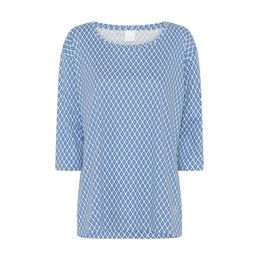 CCDK COPENHAGEN Damen Pyjama "CCDK Copenhagen sleep shirt Janis", Gr. Sriverside aop, Obermaterial: 100% Baumwolle, Homewear-Sets