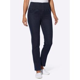Classic Basics Damen Bequeme Jeans, blau, Gr. 38, unifarben, 81% Baumwolle, 17% Polyester, 2% Elasthan, Jeans