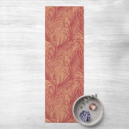 Bilderwelten Kork-Teppich Tropisch rosa Korkmatte - Tropisches Unterholz Rosa - Pflanzen Wohnzimmer Schlafzimmer
