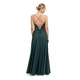 Vera Mont Damen Abendkleid "Damen mit Wasserfallausschnitt", gr&uuml;n, Gr. 38, Satin, Obermaterial: 97% Polyester, 3% Elasthan; Futter: 100% Polyester,