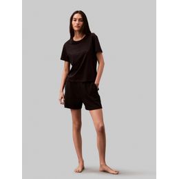 Damen T-Shirt "CLASSIC 2", Calvin Klein Underwear, Gr. S, schwarz, Jersey, Obermaterial: 100% Baumwolle, unifarben, Shirts, mit Logo-Stickerei