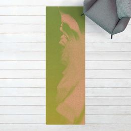 Bilderwelten Kork-Teppich Abstrakt gr&uuml;n Korkmatte - Abstrakte Punktlandschaft Wiesengebirge - Punkte Wohnzimmer Schlafzimmer
