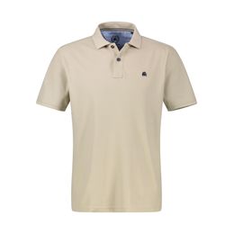 Poloshirt Lerros "Poloshirt mit COOL & DRY in GROSSEN GR&Ouml;SSEN", Herren, Gr. 5XL, soft stone, 60% Baumwolle, 40% Polyester, ohne Ausschnitt, Shirts, &Uuml;bergr&ouml;&szlig;e, Feuchtigkeitsregulierend, angenehm k&uuml;hl, Pflegeleicht