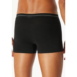Schiesser Herren Boxershorts "Cotton Flex", Gr. 9, schwarz, Single Jersey, Obermaterial: 85% Baumwolle, 10% Polyamid, 5% Elasthan, Unterhosen,