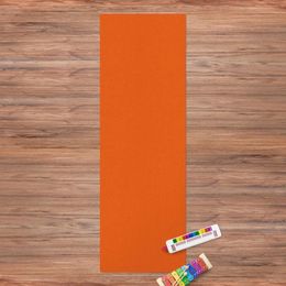 Bilderwelten Kork-Teppich Unifarben orange Korkmatte - Mohn - Deko Wohnzimmer Schlafzimmer