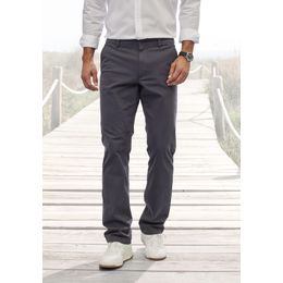 H.I.S. H.I.S Herren Chinohose "- lange Hose in Regular-fit", grau, Gr. 36, unifarben, Web, Obermaterial: 98% Baumwolle, 2% Elasthan, Hosen, aus elastischer