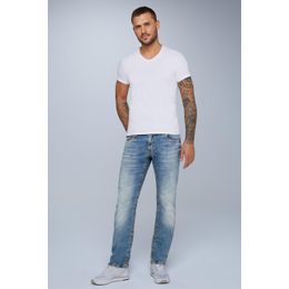 CAMP DAVID Herren Comfort-fit-Jeans, blau, Gr. 40, Abriebeffekte, Denim/Jeans, Material: 98% Baumwolle, 2% Elasthan, Zusatz: Enth&auml;lt nichttextile