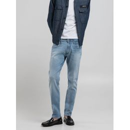Replay Herren Slim-fit-Jeans "Anbass Superstretch", blau, Gr. 31, Denim/Jeans, Obermaterial: 94% Baumwolle, 4% Elastomultiester, 2% Elasthan, Jeans,