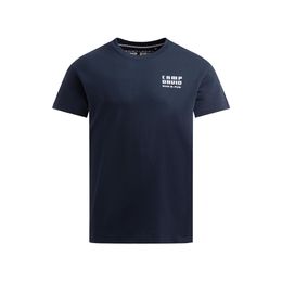 CAMP DAVID T-Shirt Rundhals mit Back-Print Herren Gr&ouml;&szlig;e L blau