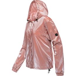 Ragwear Damen Blouson "Cezanna Shine", rosa, Gr. XL, metallic, Obermaterial: 100% Nylon. Innenfutter: 100% Polyester, Jacken, Gl&auml;nzende Damen Jacke