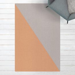 Kork-Teppich - Einfaches Graues Dreieck - Unifarben grau Korkmatte Geometrisch Wohnzimmer Schlafzimmer