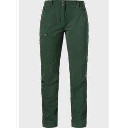 Sch&ouml;ffel SCH&Ouml;FFEL Damen Outdoorhose "Pants Ascona Warm L", gr&uuml;n, Gr. 40, Oberstoff: 56% Nylon, 34% Polyester, 10% Elasthan, Hosen