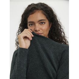 V&eacute;ro Moda VERO MODA Damen Rundhalspullover "VMDOFFY LS O-NECK BLOUSE GA NOOS", gr&uuml;n, Gr. XL, meliert, Strick, Obermaterial: 94% Polyester, 3% Elasthan, 3%
