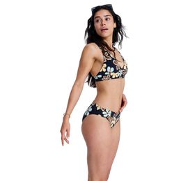 Roxy Damen Bikini-Hose "Nostalgic Feel"anthrazit nostalgic feels ful, Gr. XS, Obermaterial: 85% Microfaser, 15% Elasthan;, Badehosen