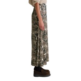 Marc O'Polo MARC O'POLO Damen Webrock "aus Premium Viskose-Stretch", gr&uuml;n, Gr. 32, bedruckt, Obermaterial: 97% Viskose, 3% Elasthan, R&ouml;cke