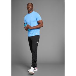 Bruno Banani Herren Funktionsshirt, blau, Gr. 5XL, Single Jersey, Obermaterial: 96% Polyester, 4% Elasthan, Shirts, T-Shirt aus schnelltrockenem