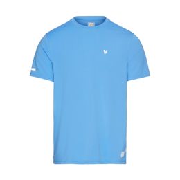 Bruno Banani Herren Funktionsshirt, blau, Gr. XL, Single Jersey, Obermaterial: 96% Polyester, 4% Elasthan, Shirts, T-Shirt aus schnelltrockenem