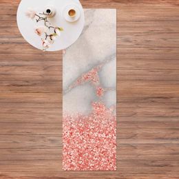 Bilderwelten Kork-Teppich Abstrakt grau Steinoptik - Marmoroptik mit Rosa Konfetti - Beton Wohnzimmer Schlafzimmer