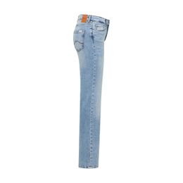 Mustang Damen Comfort-fit-Jeans "Damen Style Shelby Flared", blau, Gr. 26, unifarben, Denim/Jeans, 99% Baumwolle, 1% Elasthan, Jeans
