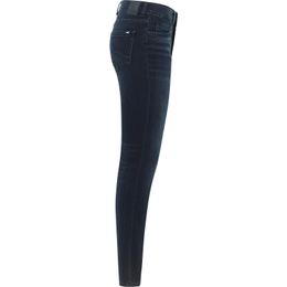 Mustang Damen Slim-fit-Jeans "Damen Style Shelby Slim", blau, Gr. 33, unifarben, Denim/Jeans, 92% Baumwolle, 6% Elastomultiester, 2% Elasthan, Jeans